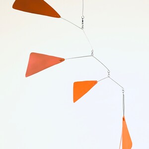 Midcentury Modern Orange Abstract Triangle Mobile, 29 Wide X 23 High - Etsy
