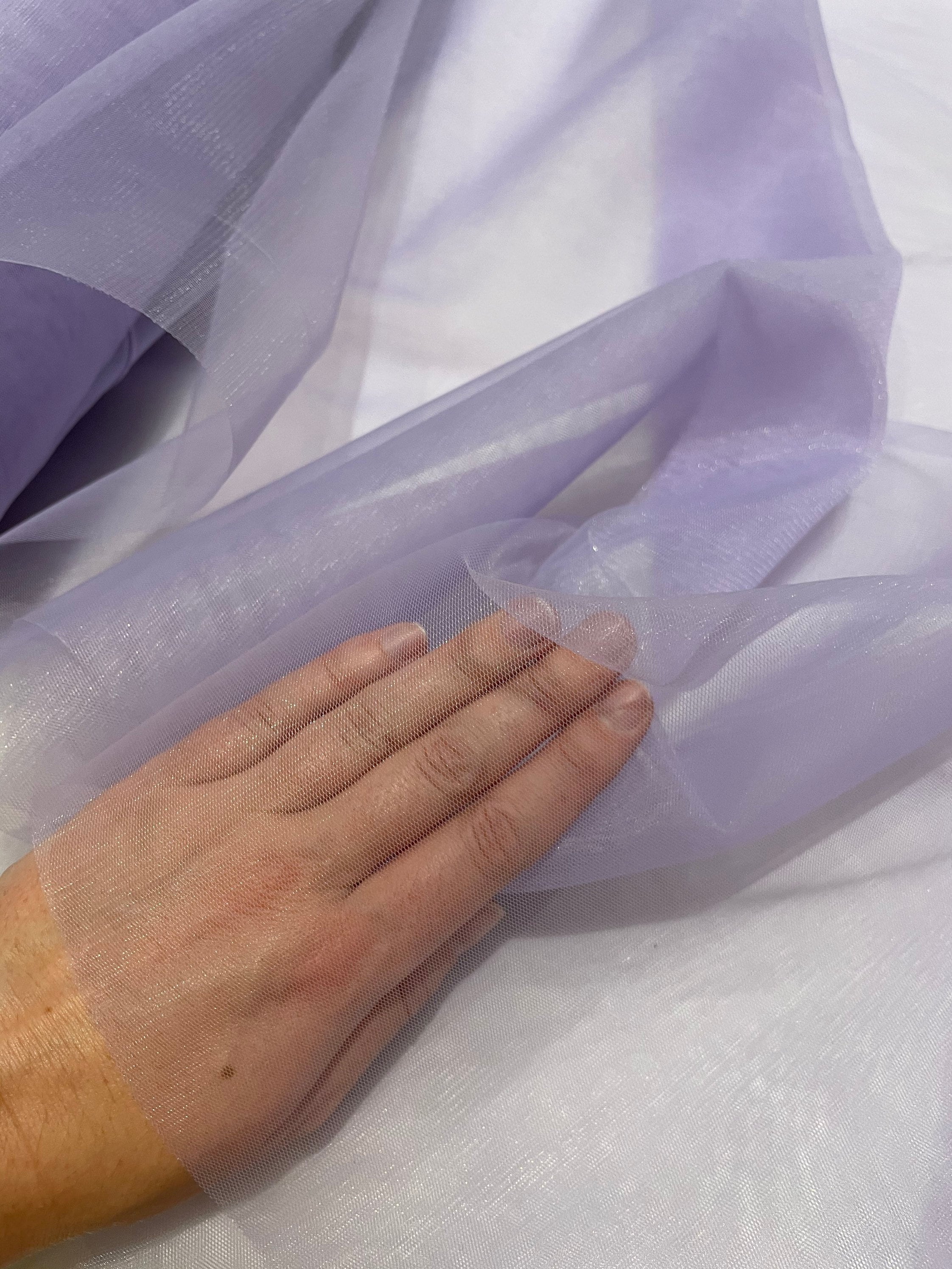 Extra Wide Violet Purple Soft Bridal Tulle Veiling Fabric 300cm Wide ...