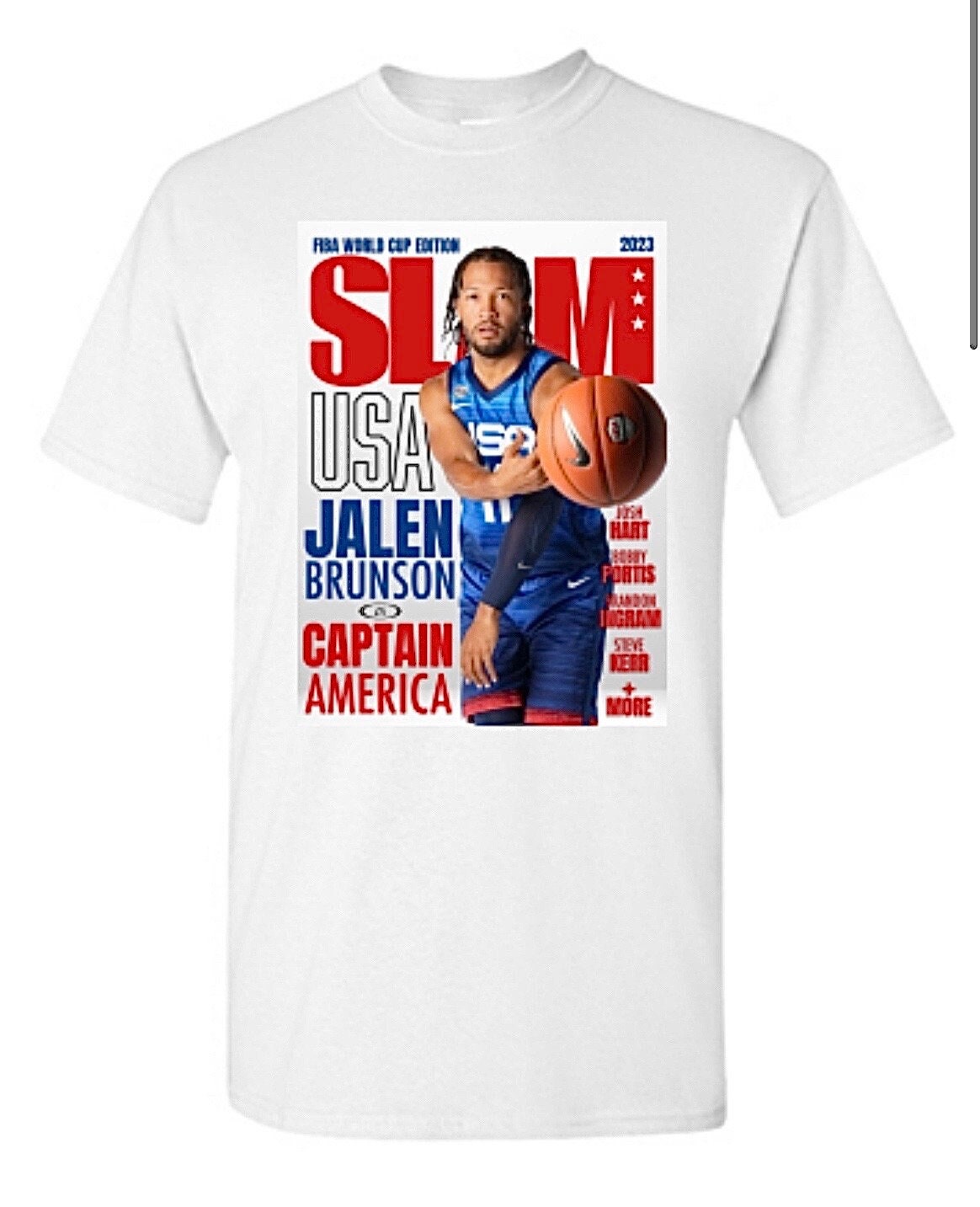 Jalen Brunson Knicks USA Slam Magazine T-shirt - Etsy