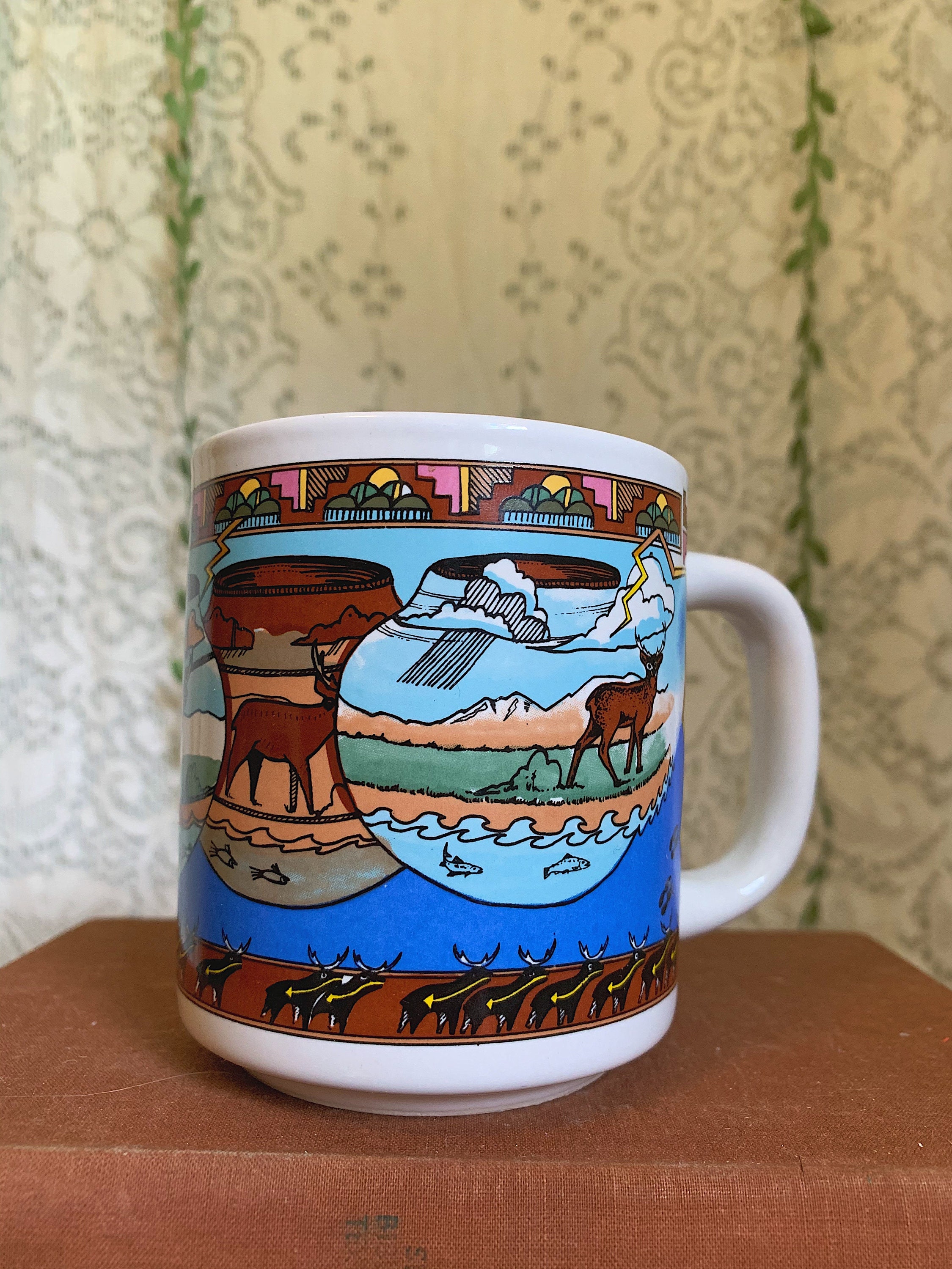 Vintage Native American Apache Mug | Etsy