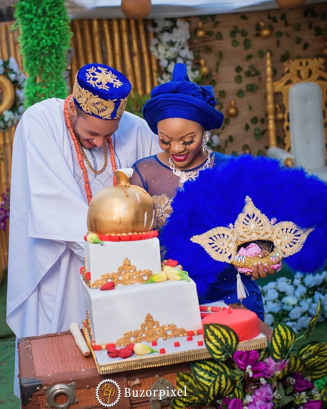 African Wedding Handfan/ Bridal Handfan/feather Handfan/ Nigeria ...