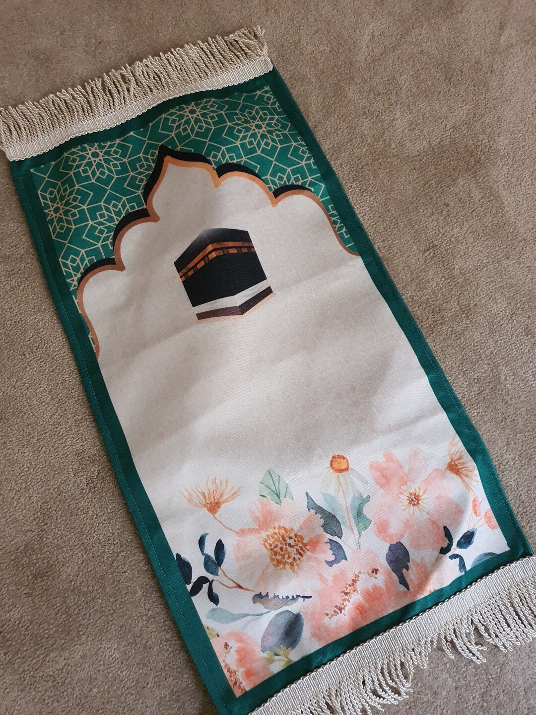 Personalised Kids Prayer Mat Mini Muslim Rug Kaba Eid & Ramadan Gift ...