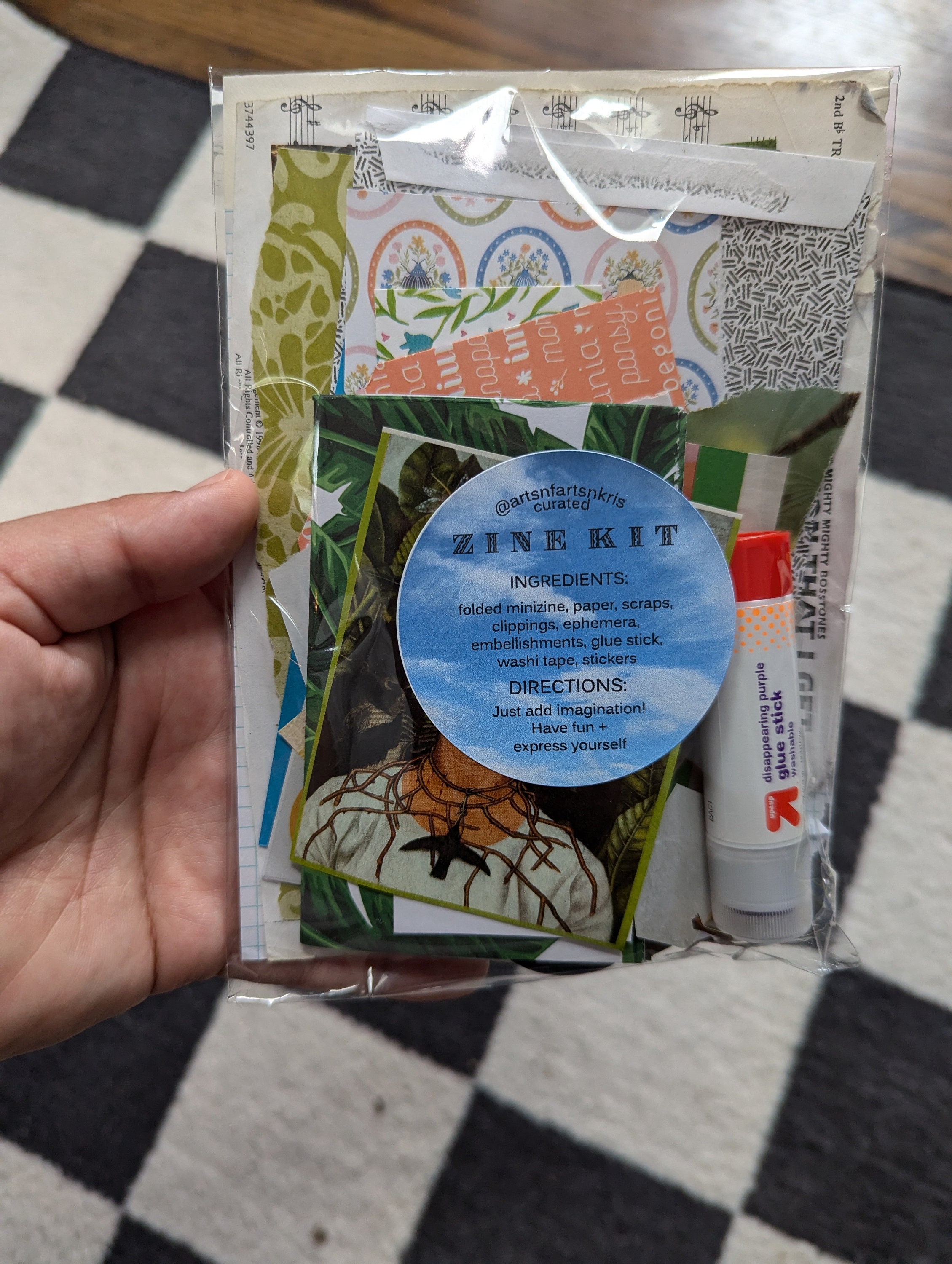 Collage Mini Zine Kit - Etsy