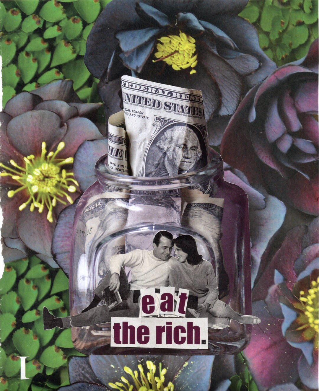 Eat the Rich Collage Art Print - Punk Art! - Etsy