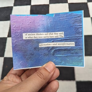 Mini Minizine 2-pack 3x2 collaged Poetry Zines, Cute Minizine ...