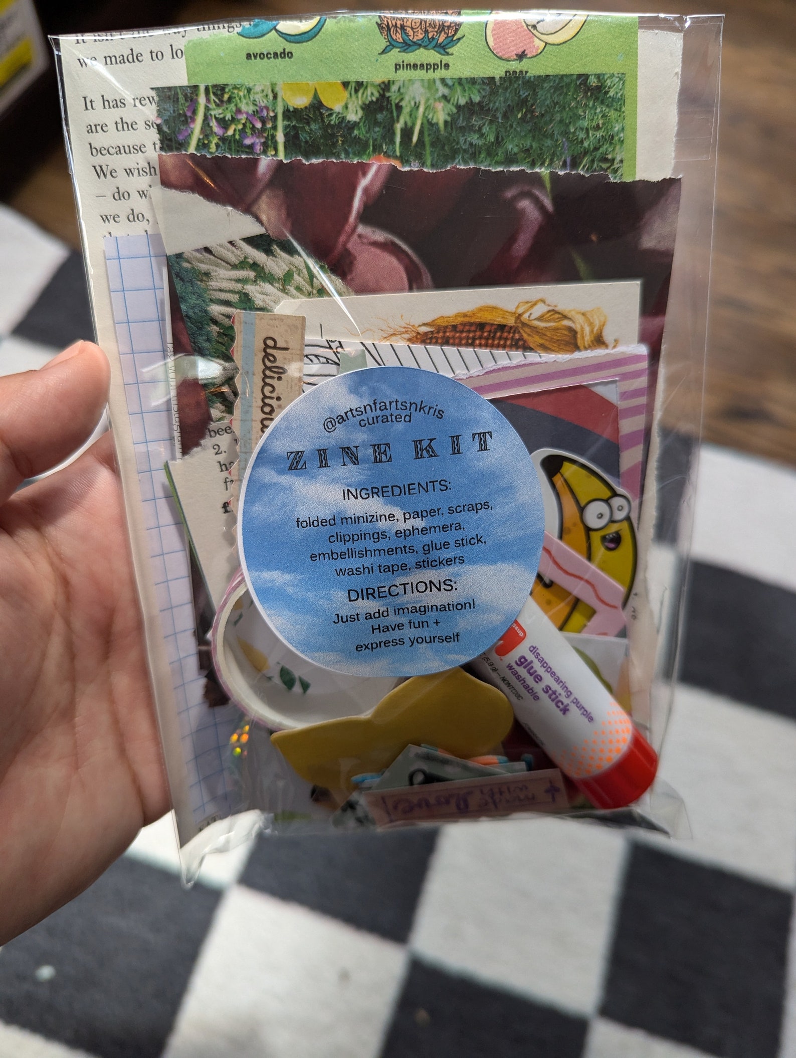 Collage Mini Zine Kit - Etsy