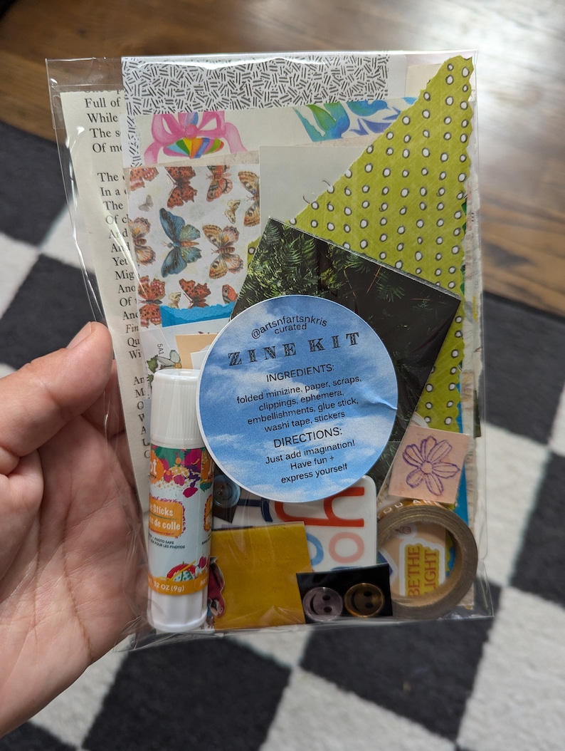 Collage Mini Zine Kit - Etsy