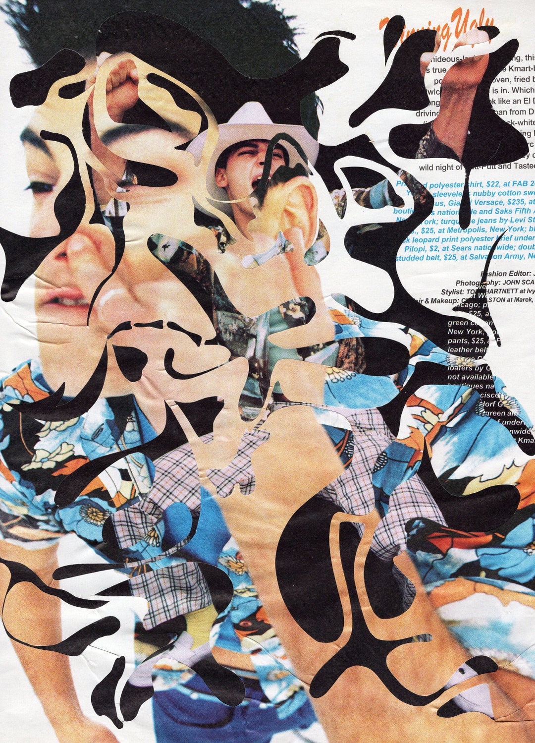 Winning Ugly Collage Art Print 90s Spin Magazine Fashion Ad - Etsy