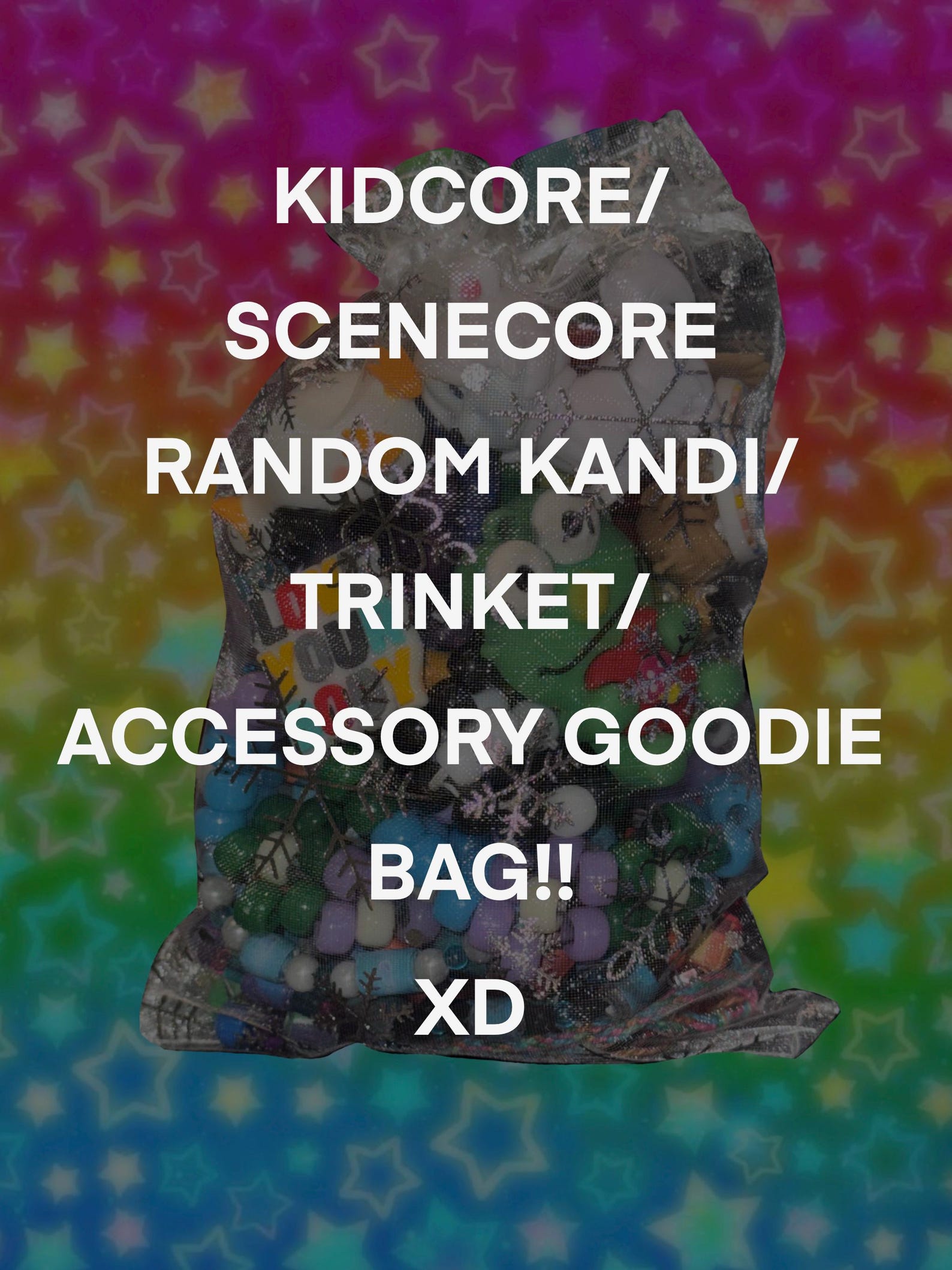 Scenecore Kidcore Decora Trinkets Accessories Kandi Mystery Scoop Bag ...