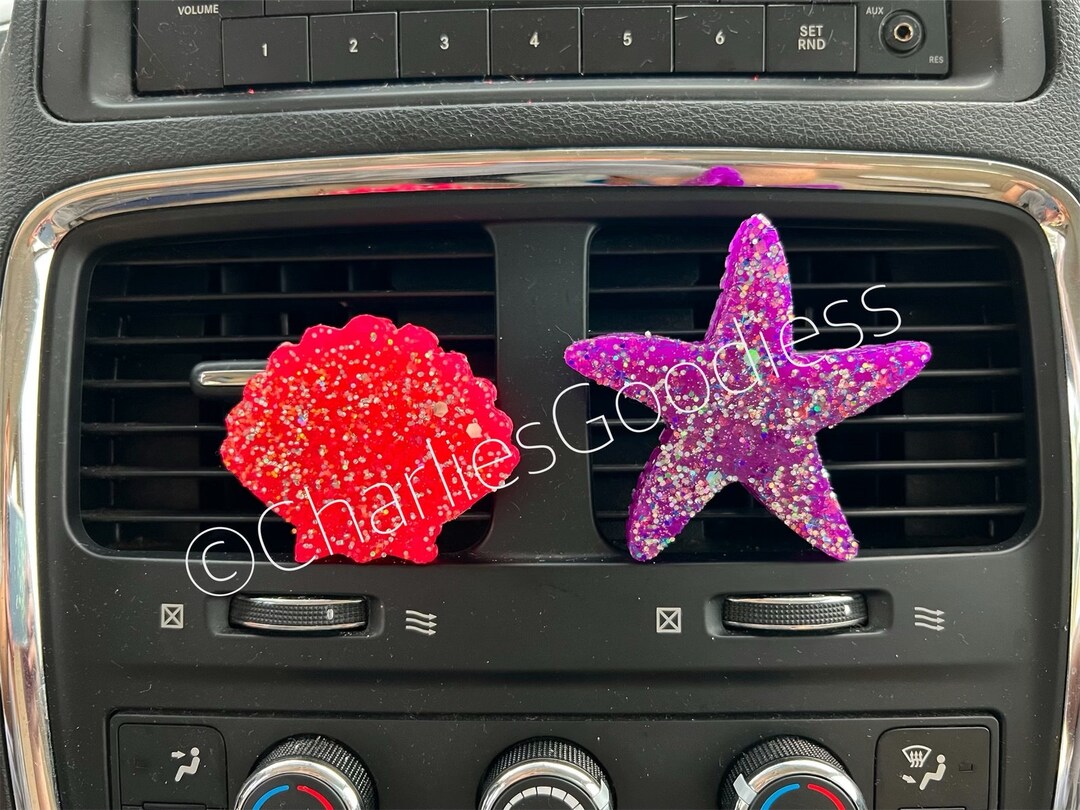 Sea Shell and Starfish Vent Clip Freshie - Etsy