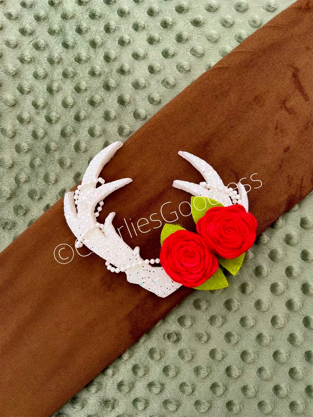 Pearl Antler With Roses Freshie - Etsy