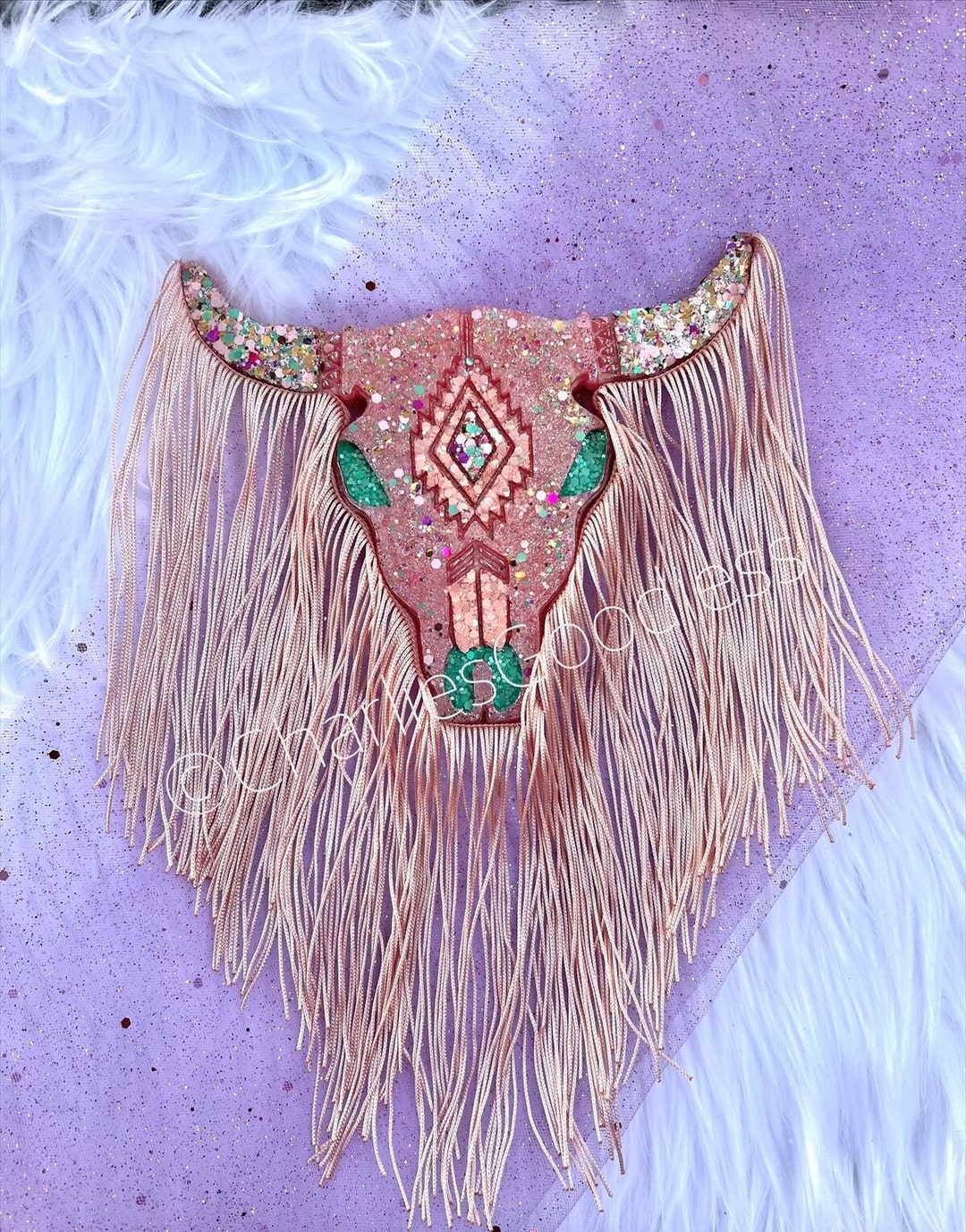 Vintage Pretty in Pink Bull Freshie - Etsy