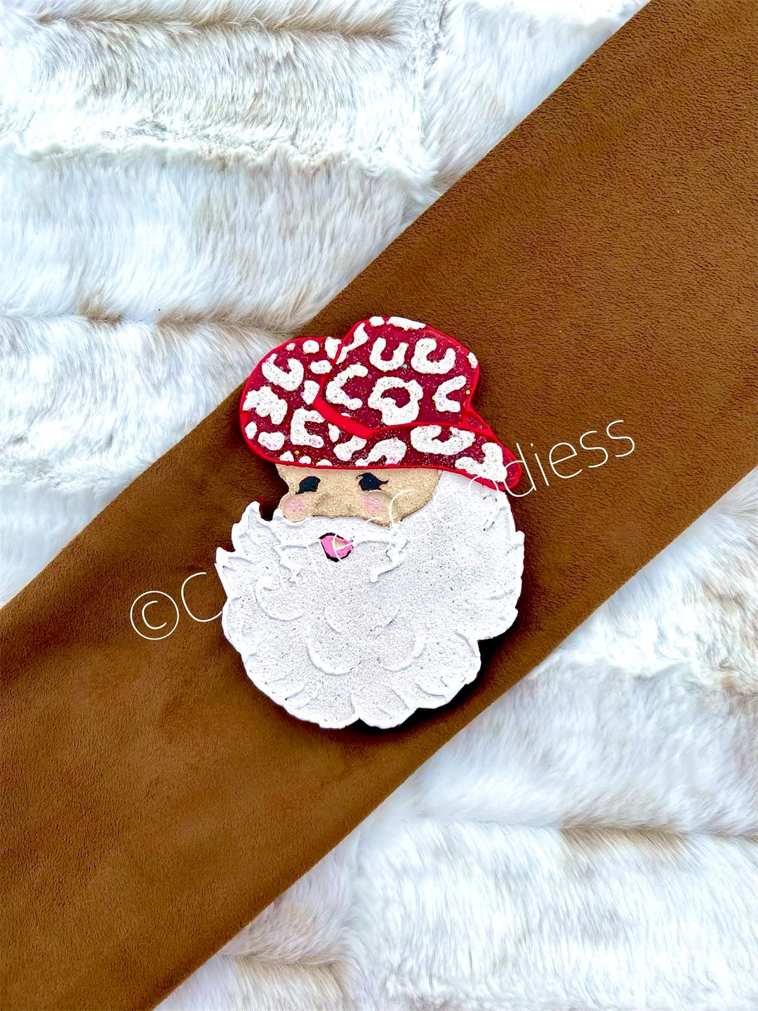 Leopard Cowboy Hat Santa Freshie - Etsy