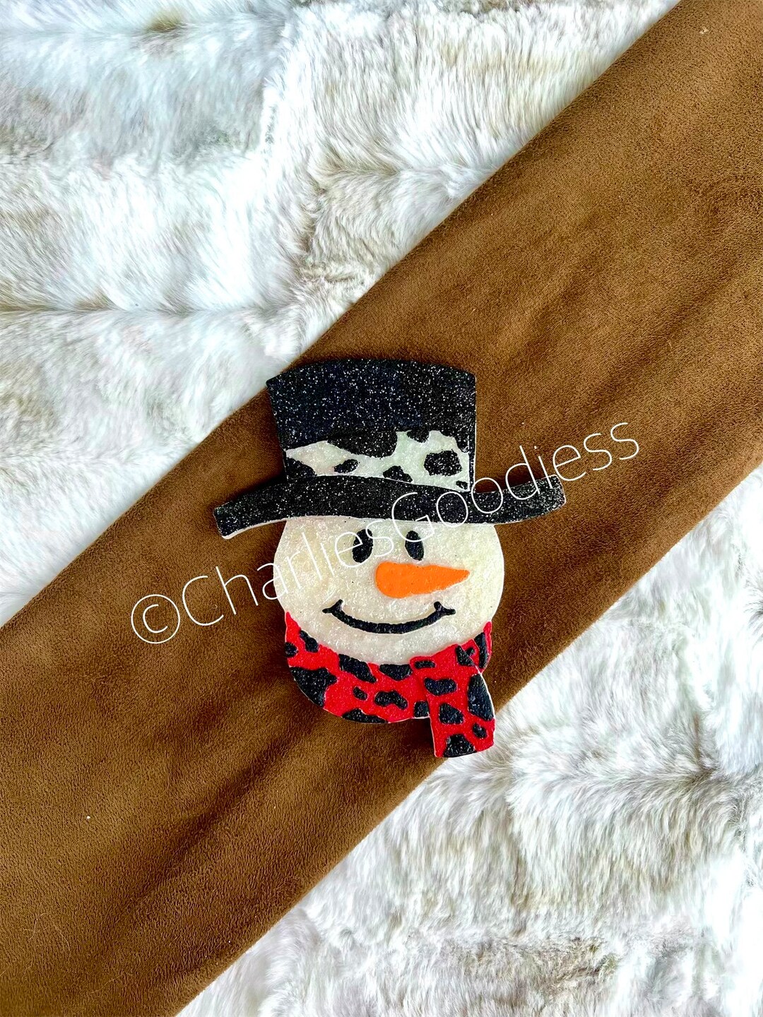 Cow Print Snowman Freshie - Etsy