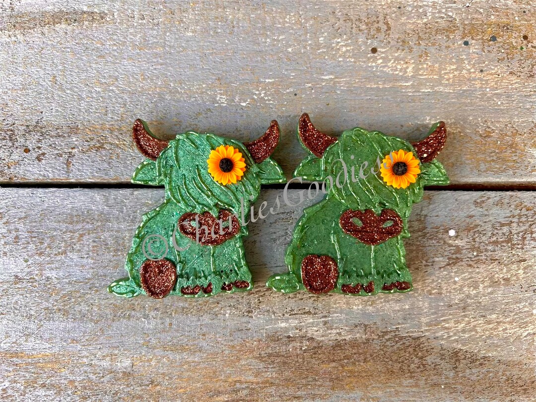 Emerald Green Highlander Cow Vent Clip Freshies - Etsy
