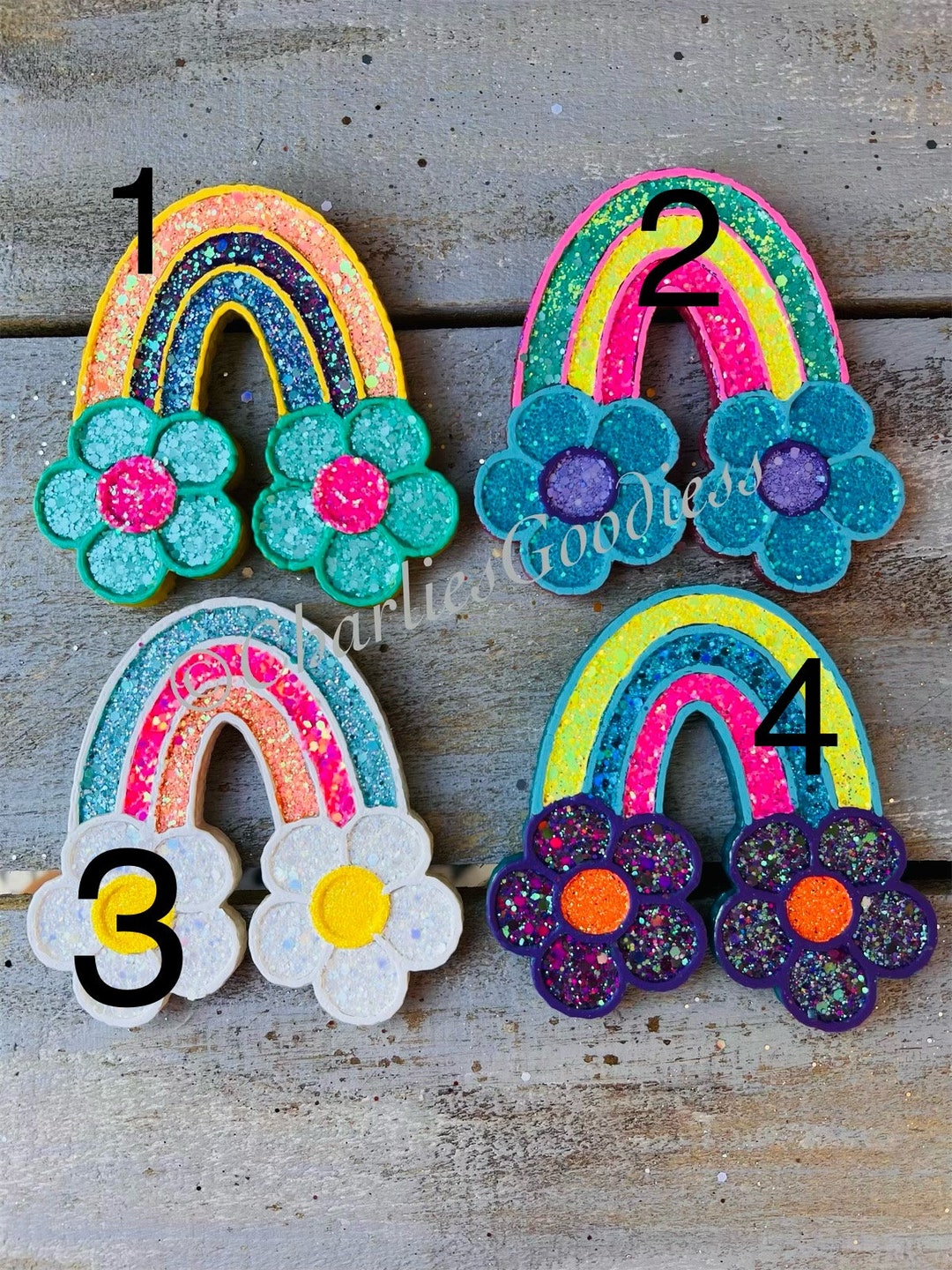 Flower Power Rainbow Freshie - Etsy