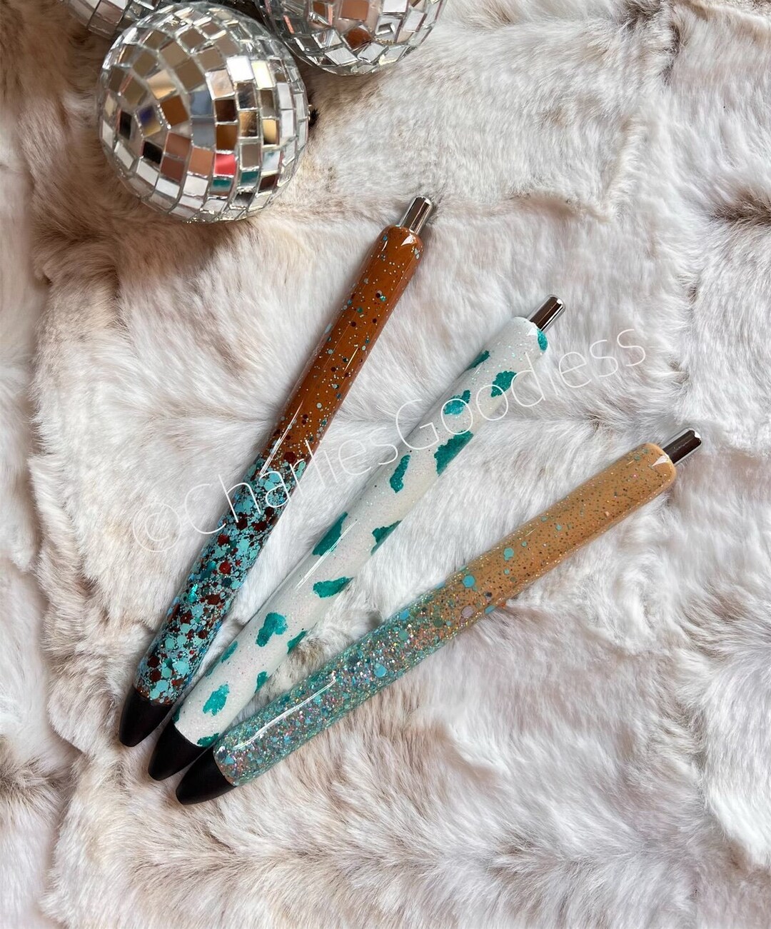 Western Glitter Ink Pens - Etsy