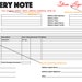 Printable and Editable Delivery Note/proof of Delivery Template in ...