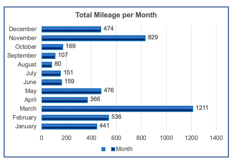 Editable Mileage Tracker/log Book Template With Daily, Monthly and ...