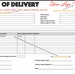 Printable and Editable Proof of Delivery Template in Excel Format - A4 ...