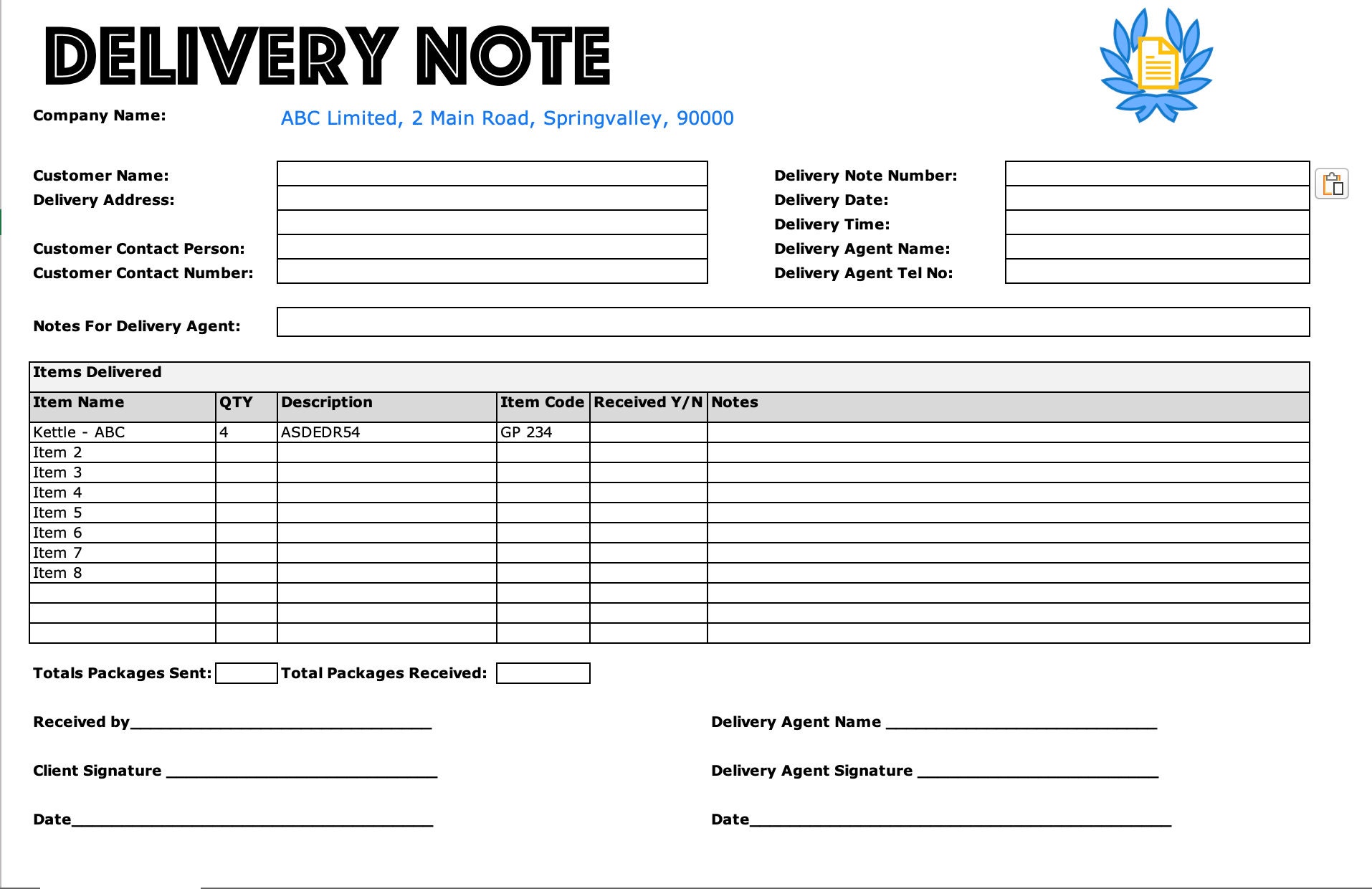 Free Delivery Notes Templates For Google Sheets And, 53% OFF Free Delivery Notes Templates For Google Sheets And, 53% OFF