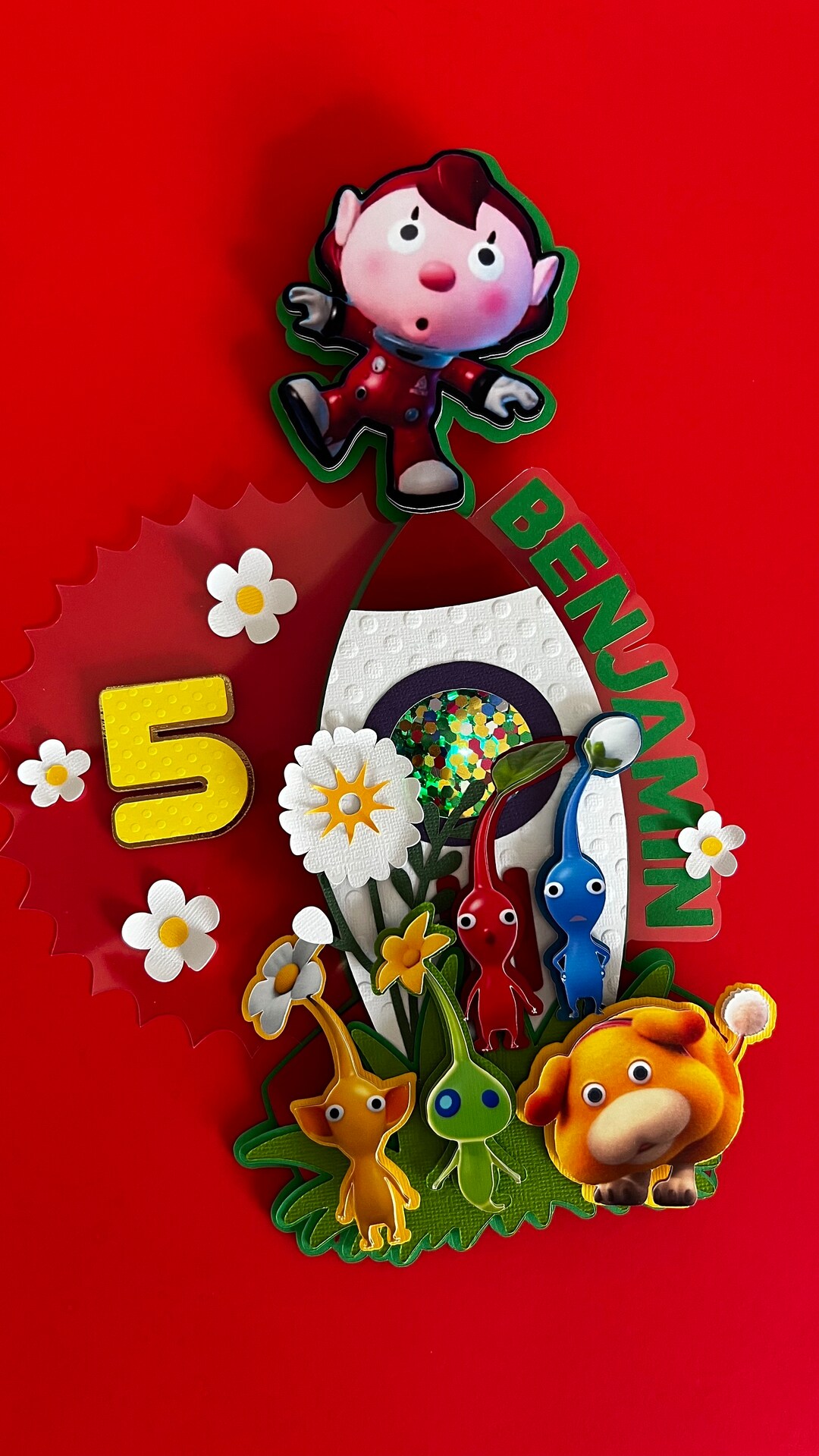 Pikmin Topper Birthday Party Decoration by PAPERCRAFTSIDEAS ...