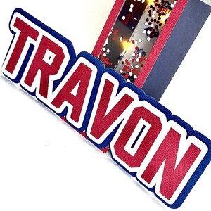 American Football NFL 3D Letters and Numbers, Cardstock Letters for ...