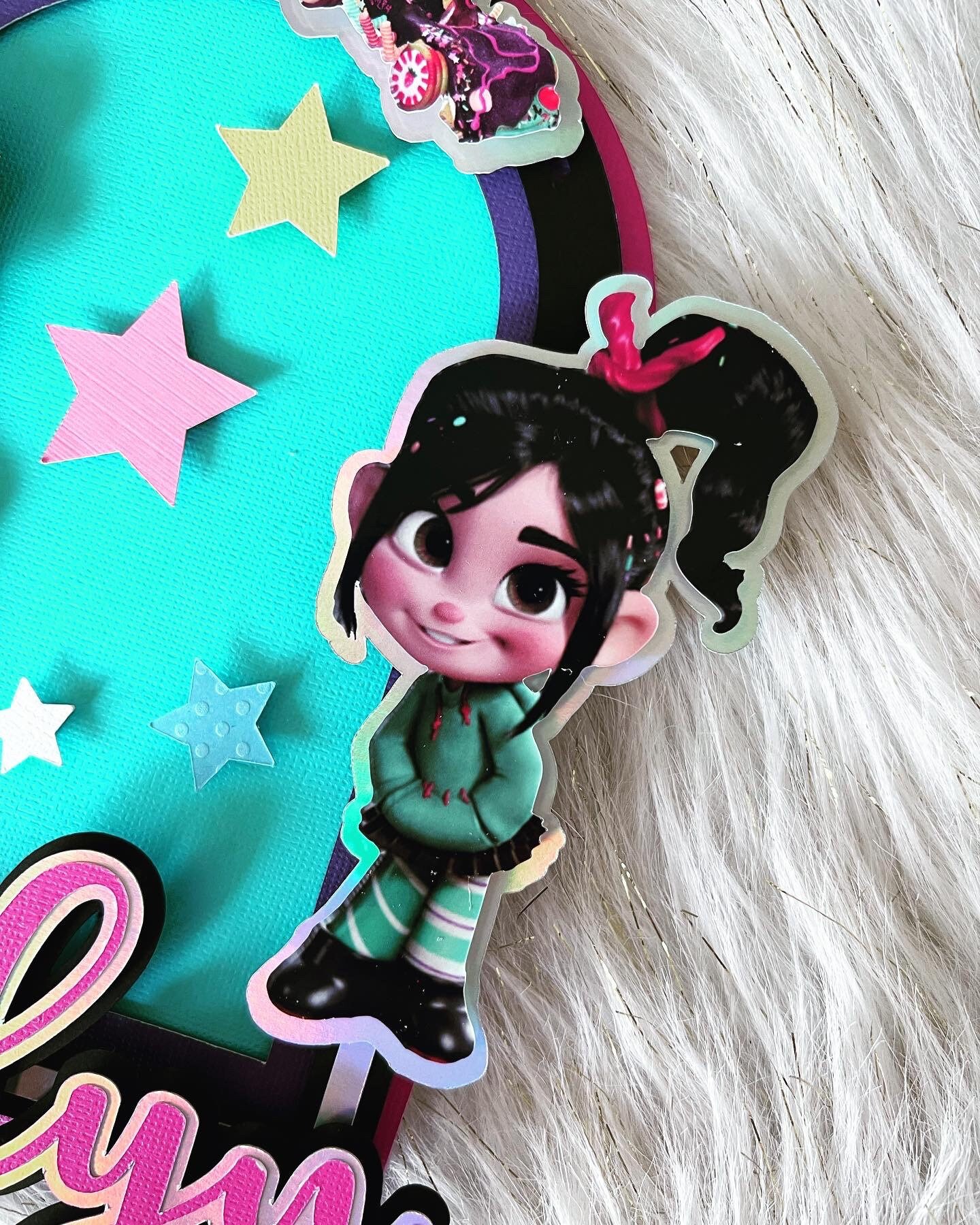 Vanellope Cake Topper Vanellope Party Supplies Cake Decoration Birthday ...