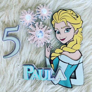 Personalized Elsa Cake Topper, Frozen Birthday Decoration by ...