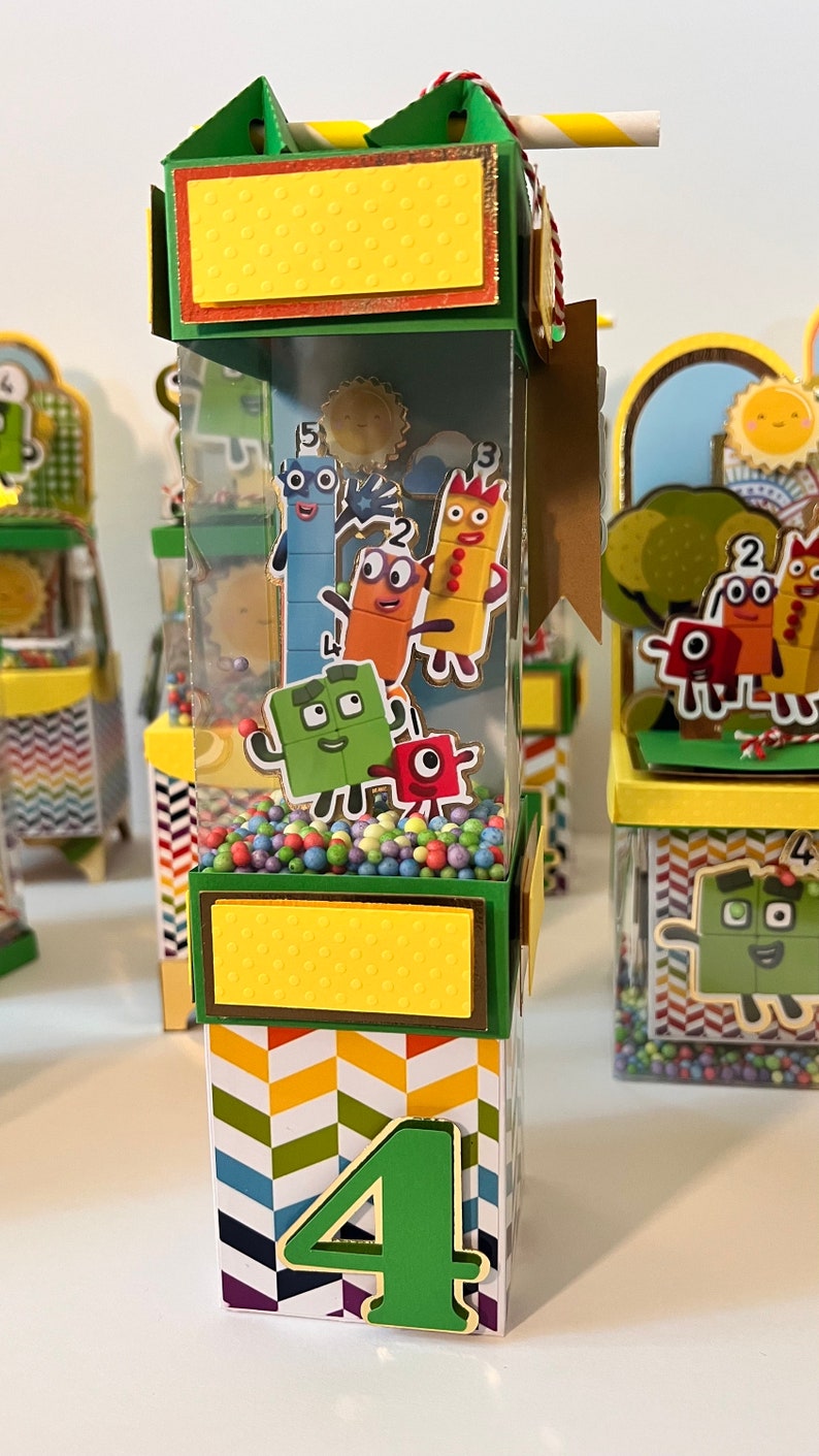 Numberblocks Favor Box, Personalized Acetate Party Box, Number Blocks ...