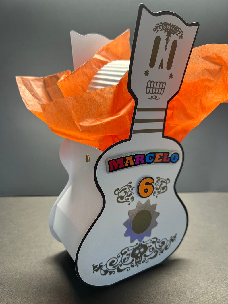 Personalized Coco Favor Box Custom Guitar Party Boxes, Coco Movie Theme ...