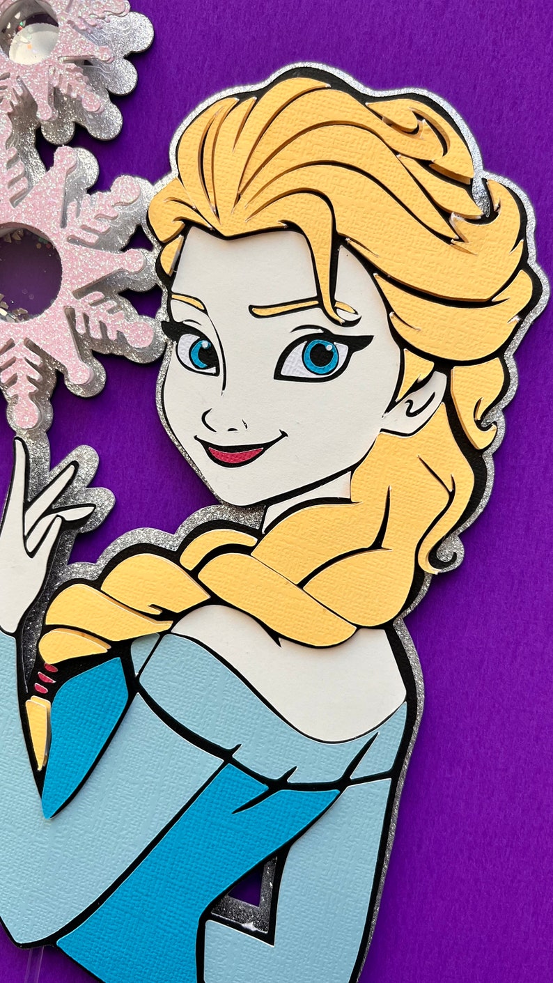 Personalized Elsa Cake Topper, Frozen Birthday Decoration by ...