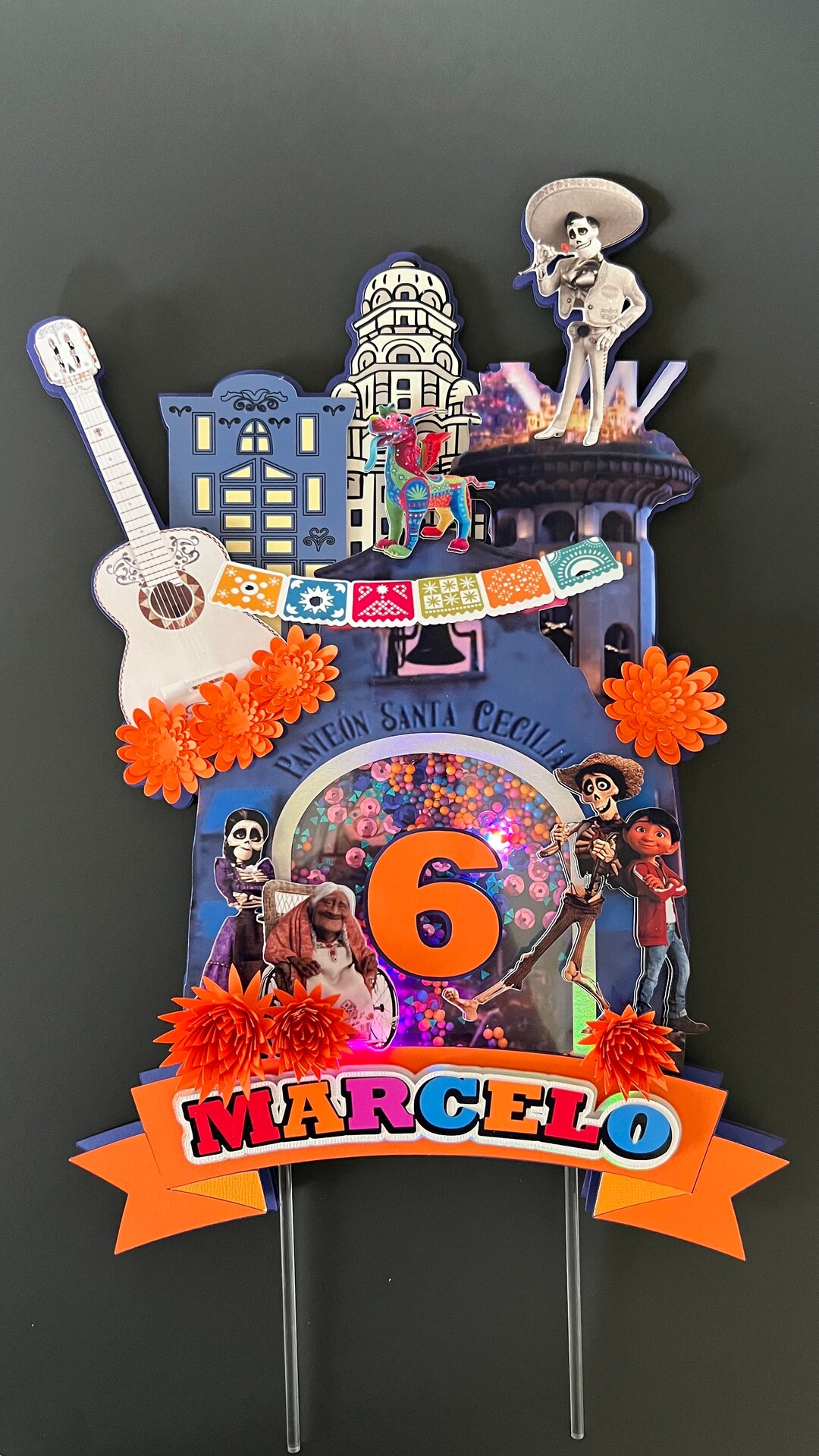 Coco Movie Cake Topper Birthday, Personalized Coco Cake Decoration ...