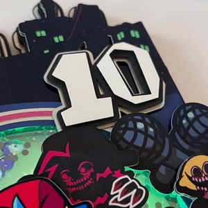 Friday Night Funkin Birthday Cake Topper, FNF Theme Party Supplies by ...