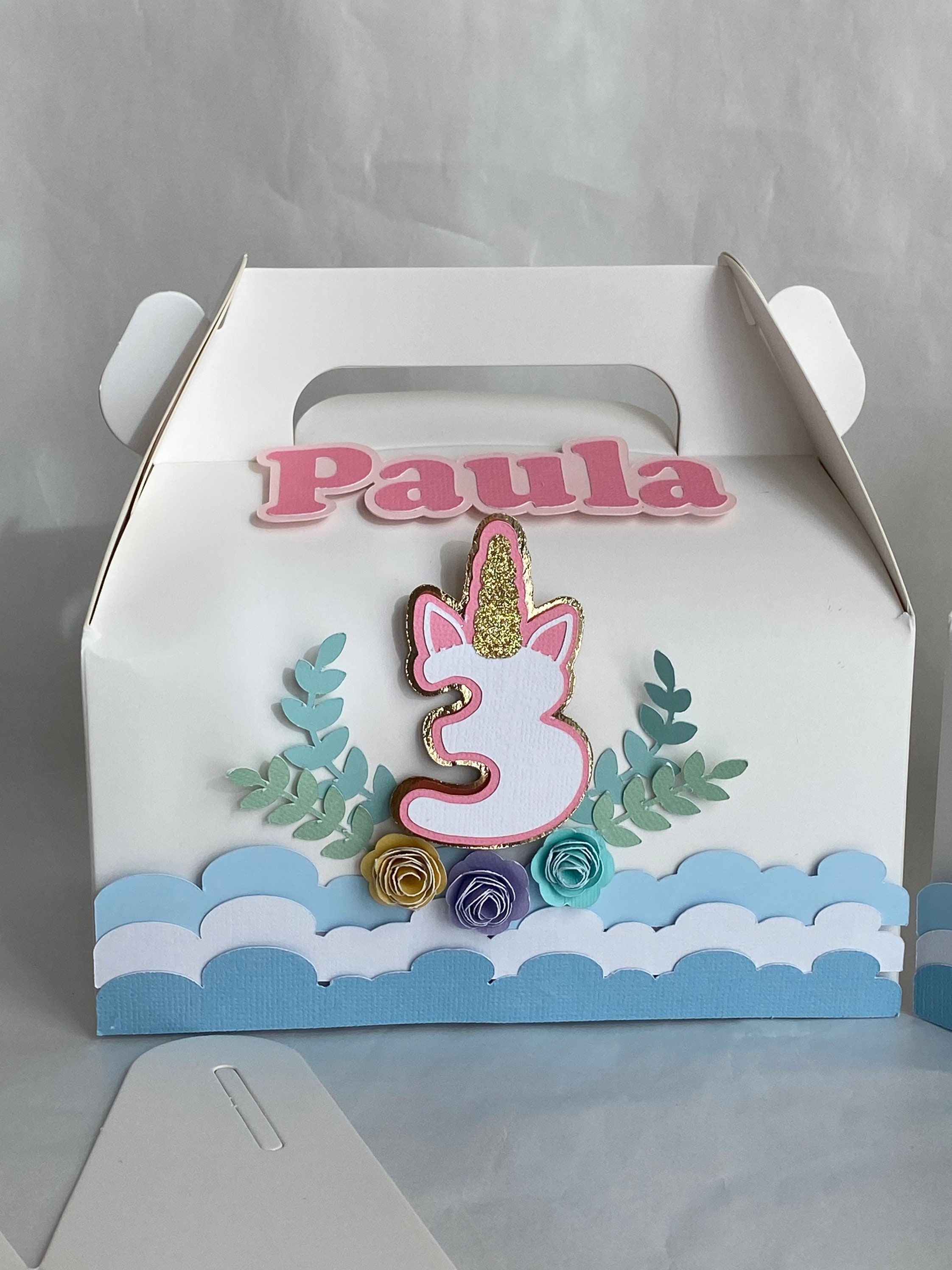 Custom Favor Box Unicorn Favor Box Personalized Unicorn Candy Box ...