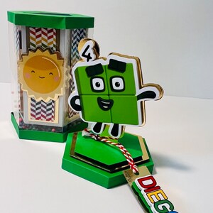 Numberblocks Clear Favor Box, Hexagon Favor Box, Personalized ...