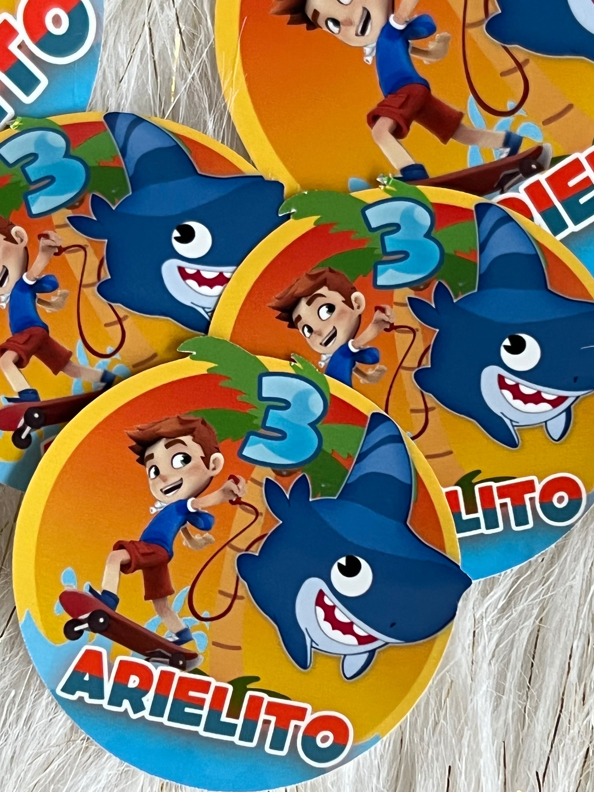 Sharkdog Custom Sticker Label for Plates and Cups Custom Vinyl Stickers ...