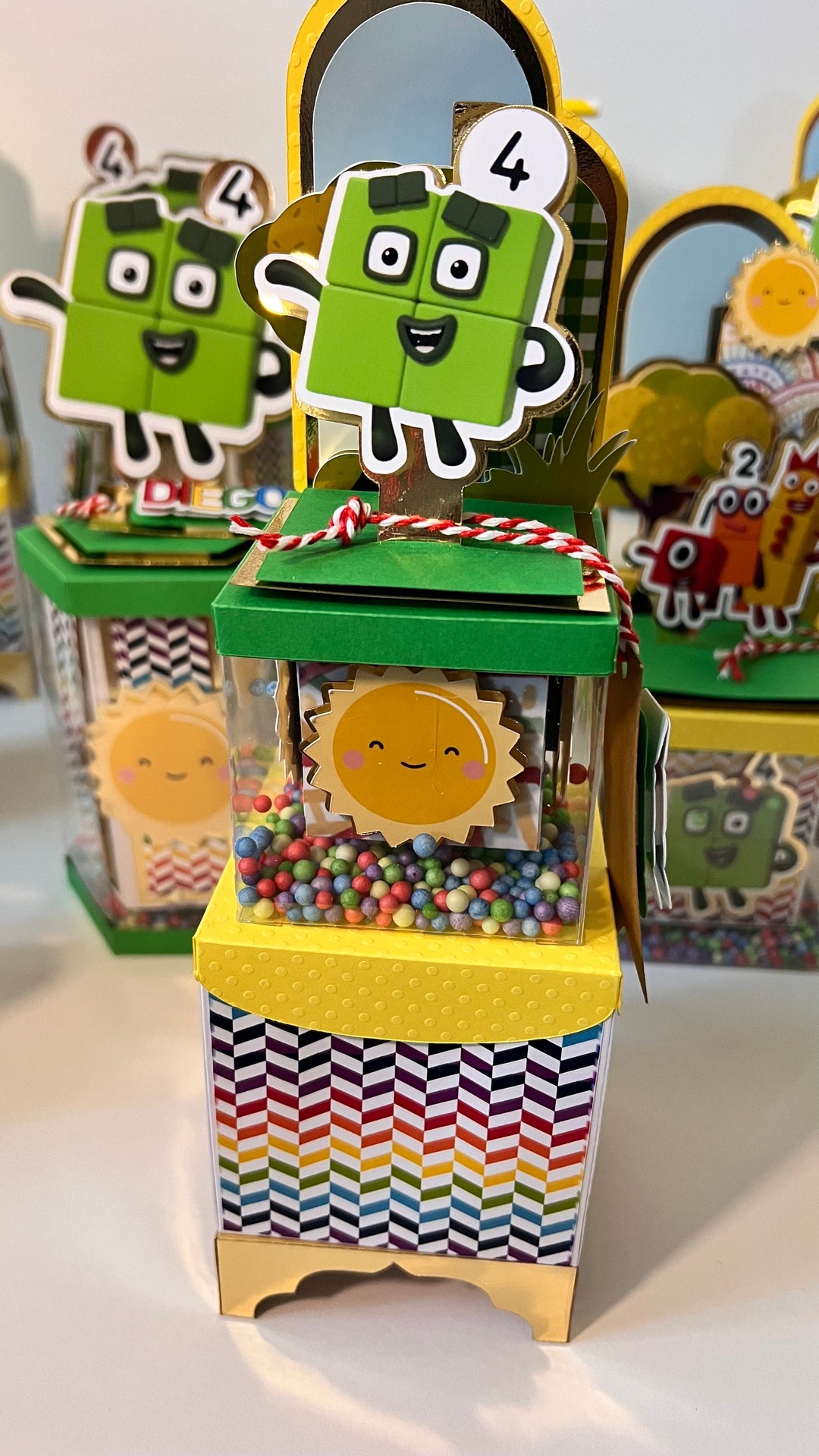 Numberblock Party Box, Custom Candy Treats, Numberblocks Themed Party ...