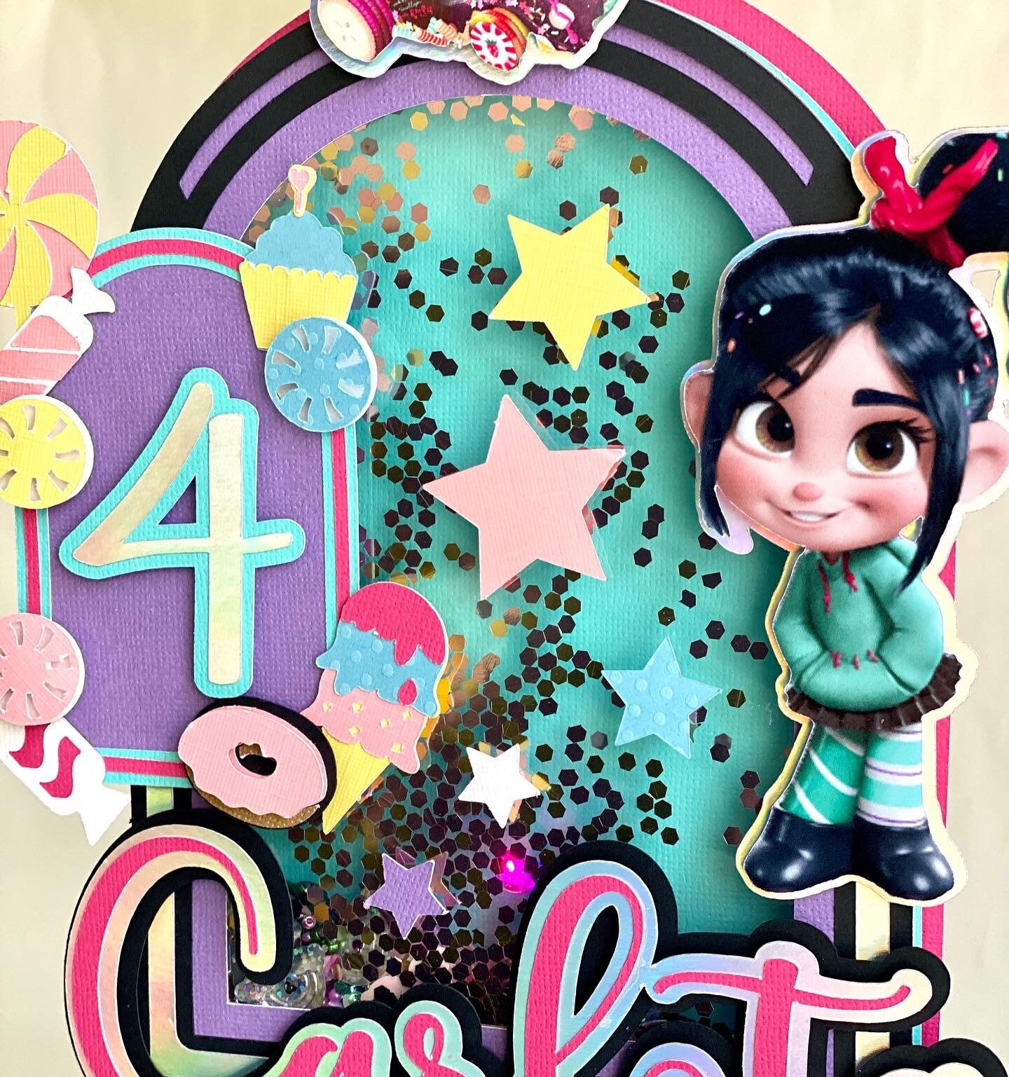 Vanellope Cake Topper Vanellope Party Supplies Cake Decoration Birthday ...