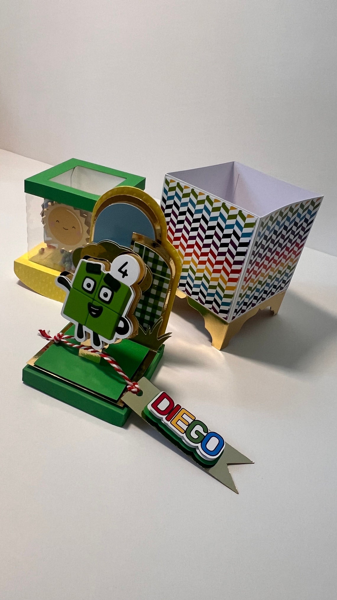 Numberblock Party Box, Custom Candy Treats, Numberblocks Themed Party ...