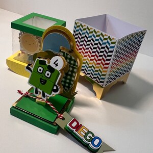 Numberblock Party Box, Custom Candy Treats, Numberblocks Themed Party ...