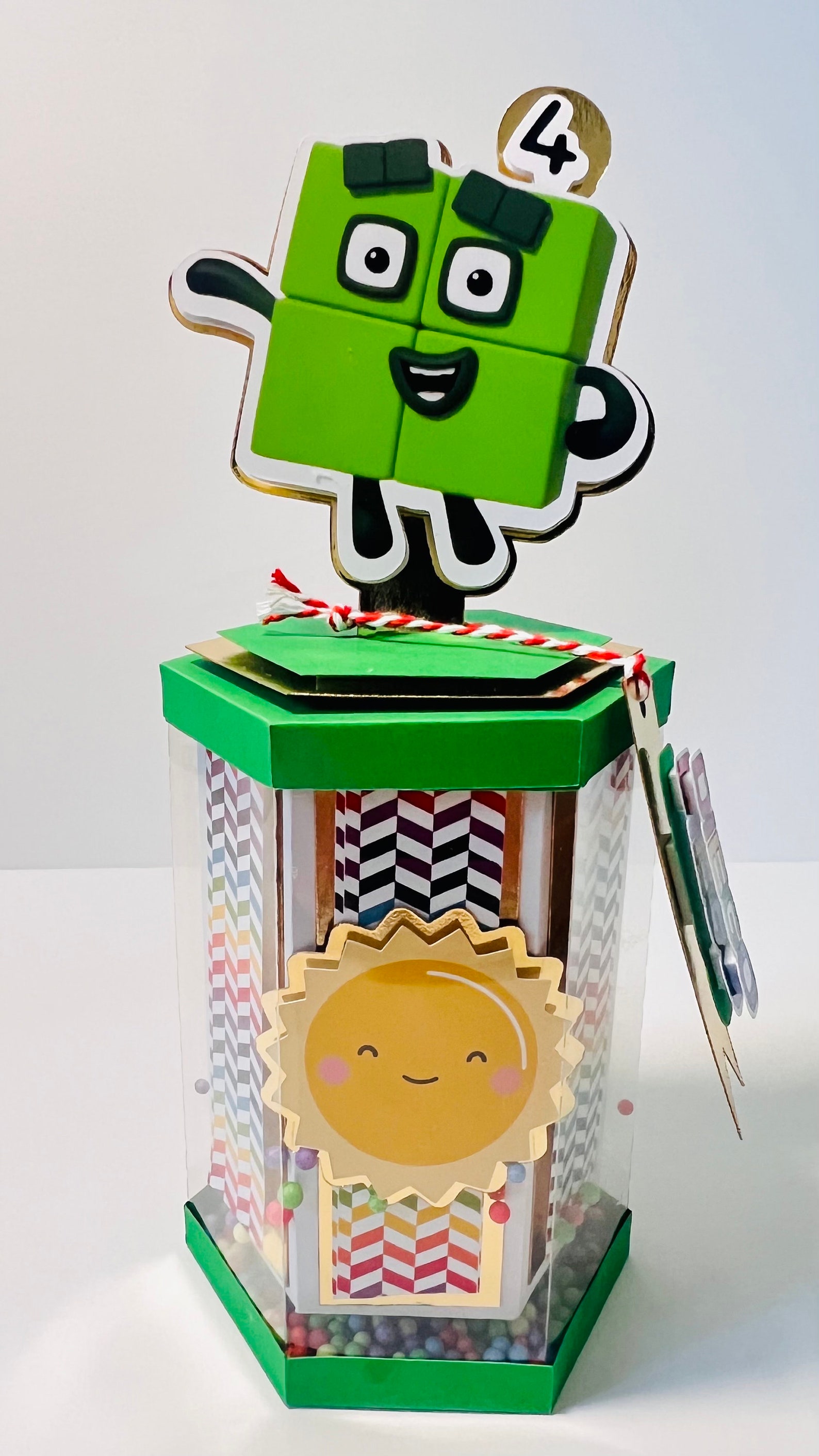 Numberblocks Clear Favor Box, Hexagon Favor Box, Personalized ...