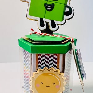 Numberblocks Clear Favor Box, Hexagon Favor Box, Personalized ...