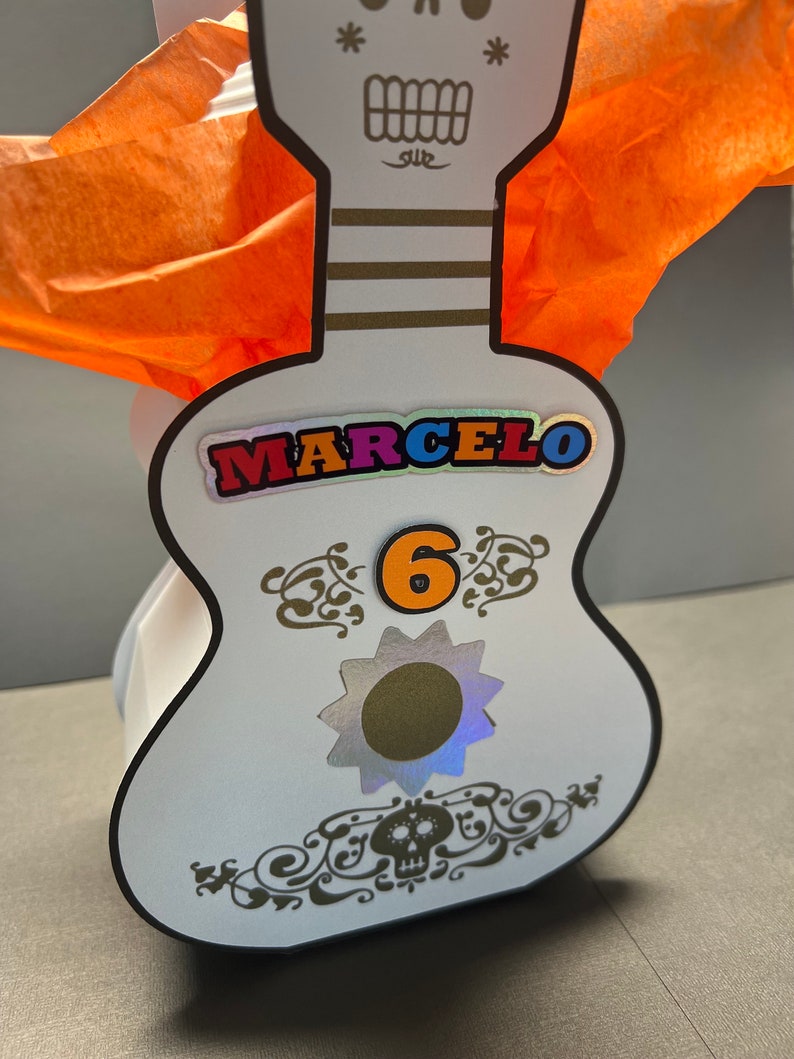 Personalized Coco Favor Box Custom Guitar Party Boxes, Coco Movie Theme ...