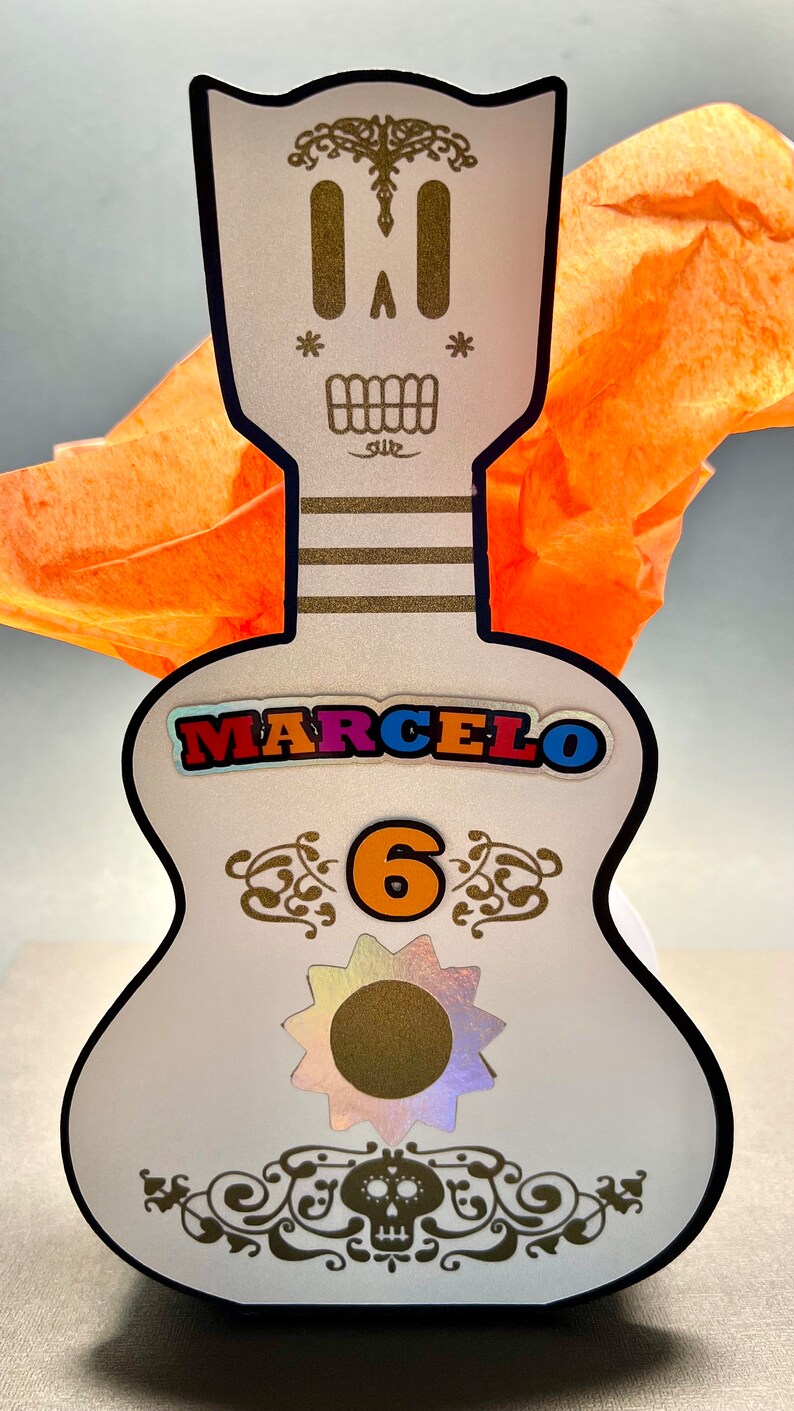 Personalized Coco Favor Box Custom Guitar Party Boxes, Coco Movie Theme ...