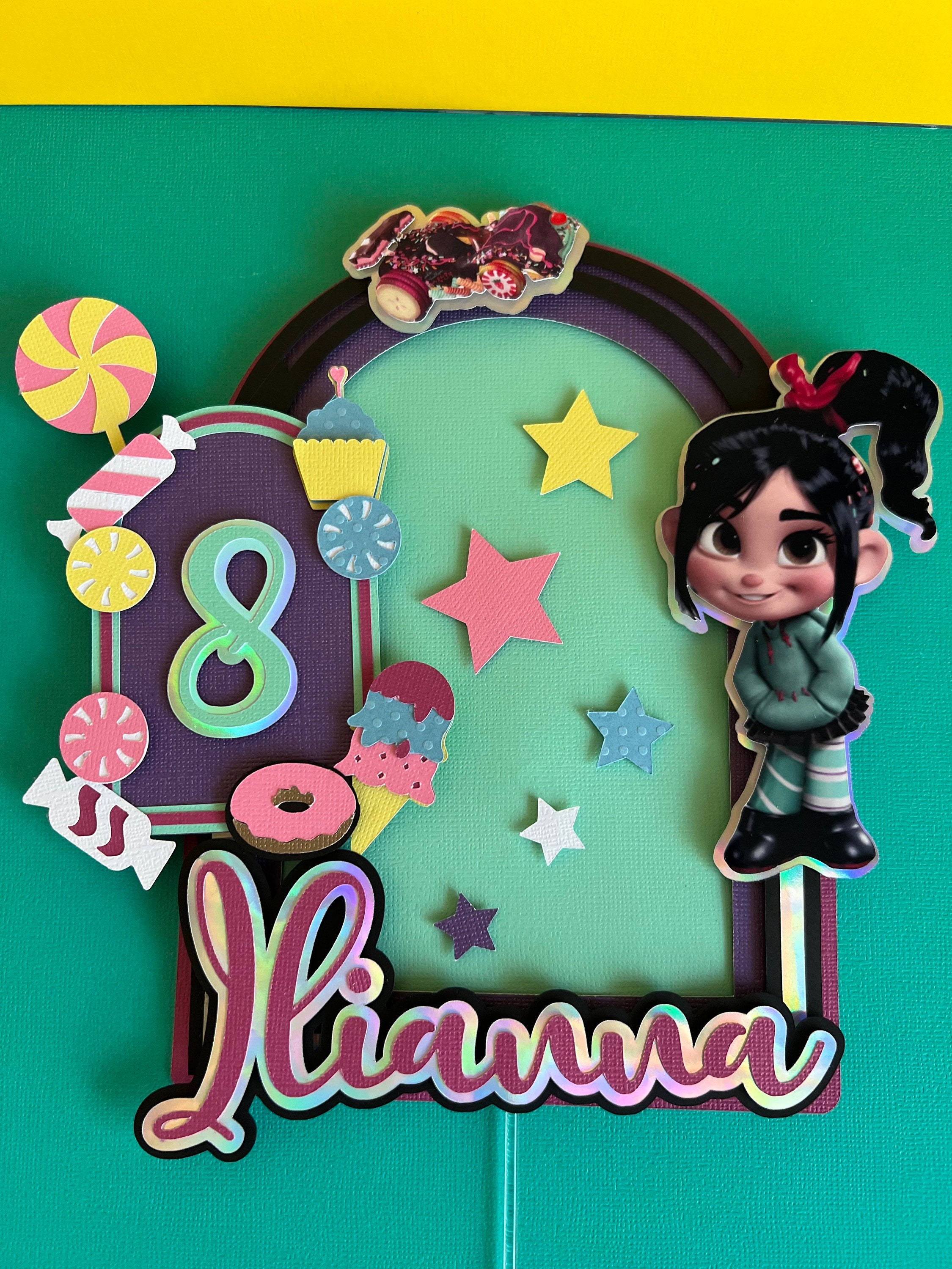 Vanellope Cake Topper, Wreck-it Ralph Birthday Decoration, Disney ...