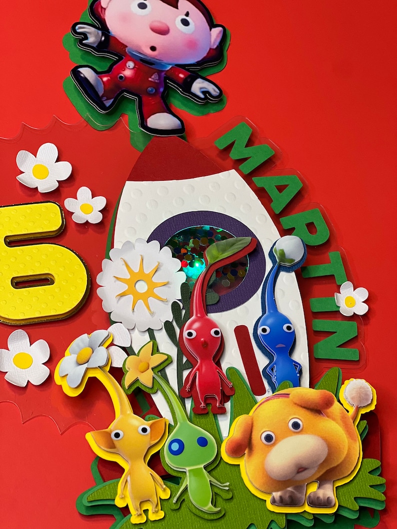 Pikmin Topper Birthday Party Decoration by PAPERCRAFTSIDEAS ...