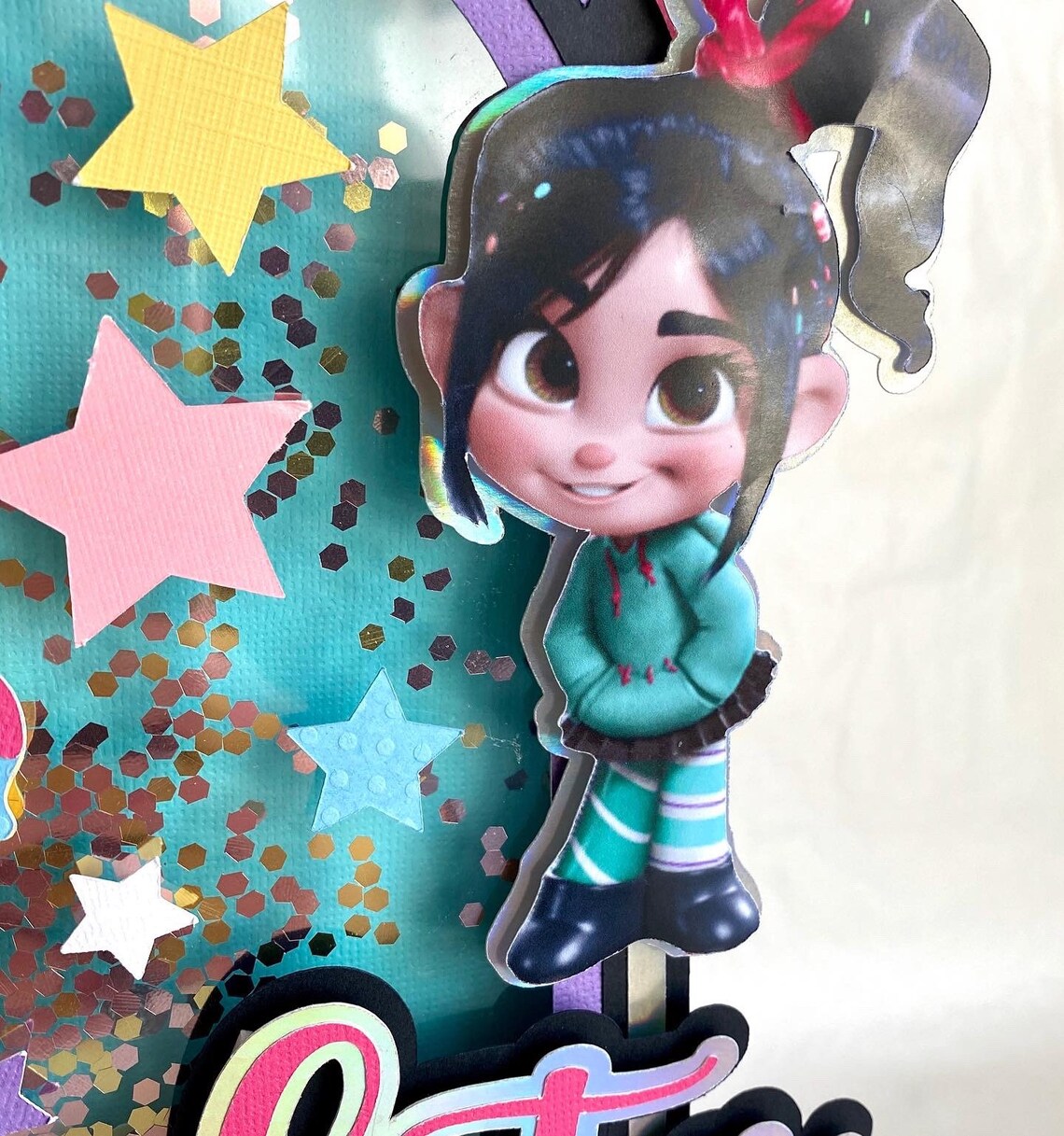 Vanellope Cake Topper Vanellope Party Supplies Cake Decoration Birthday ...
