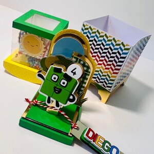 Numberblock Party Box, Custom Candy Treats, Numberblocks Themed Party ...