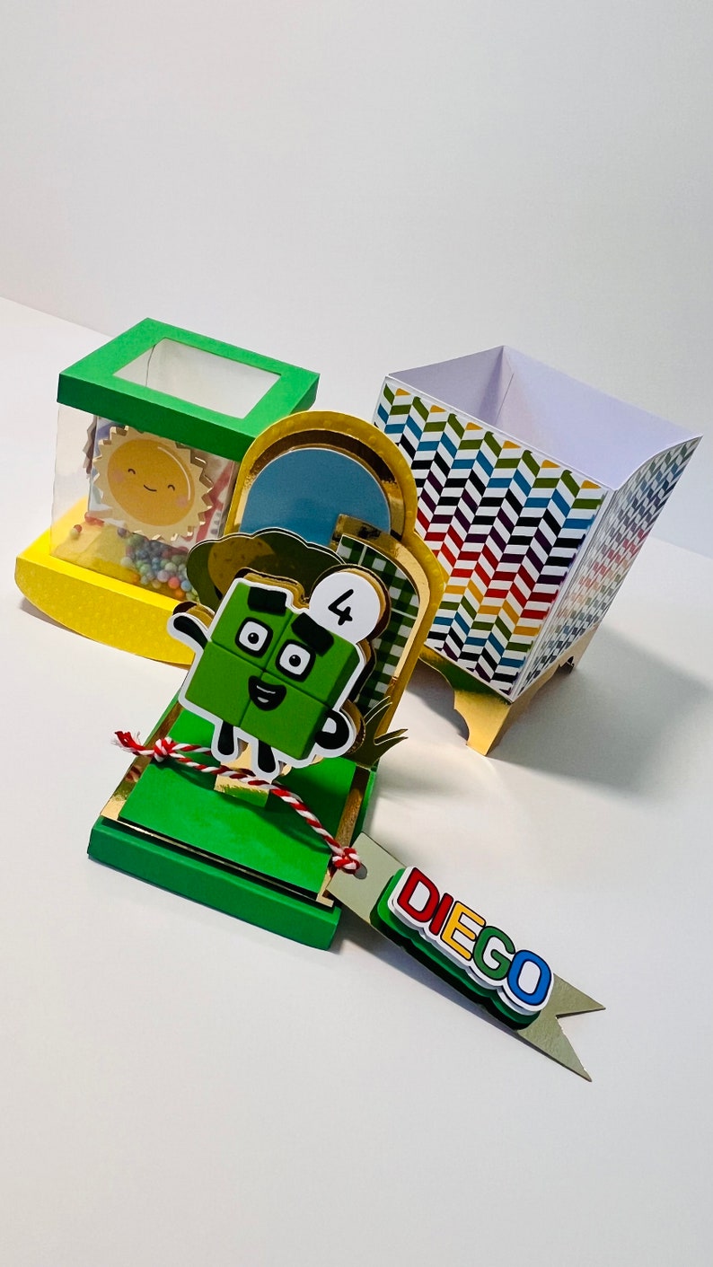 Numberblock Party Box, Custom Candy Treats, Numberblocks Themed Party ...